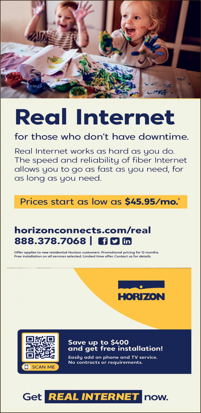 Real Internet, Horizon Telecom Inc., Columbus, OH