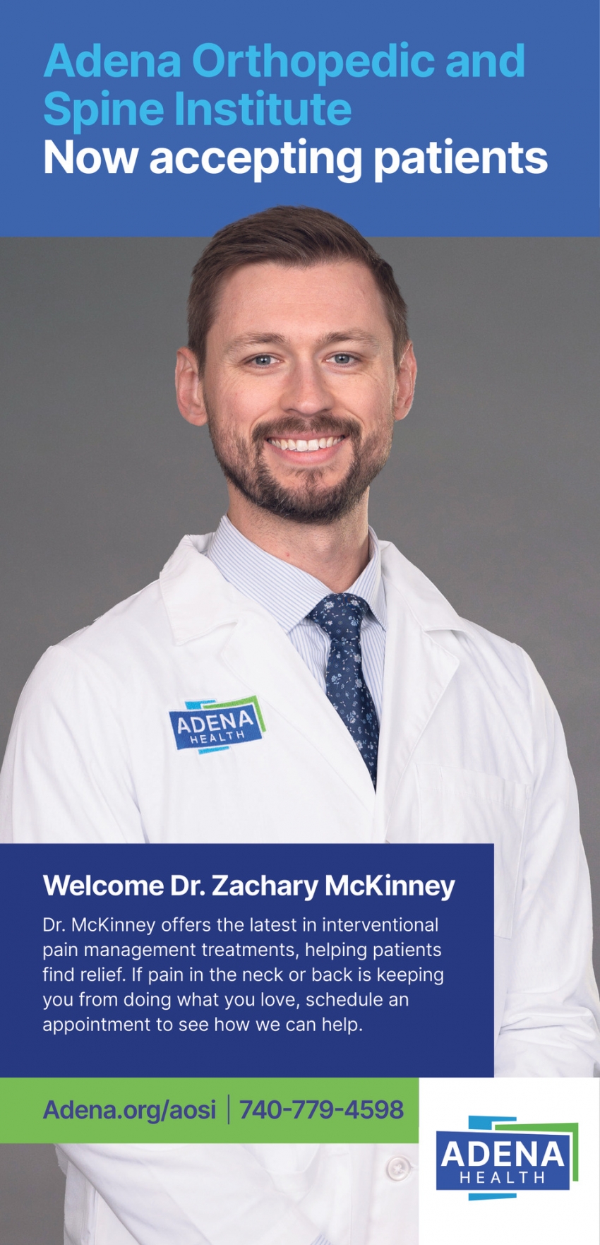 Adena Orthopedic and Spine Institute, Adena Health System, Chillicothe, OH